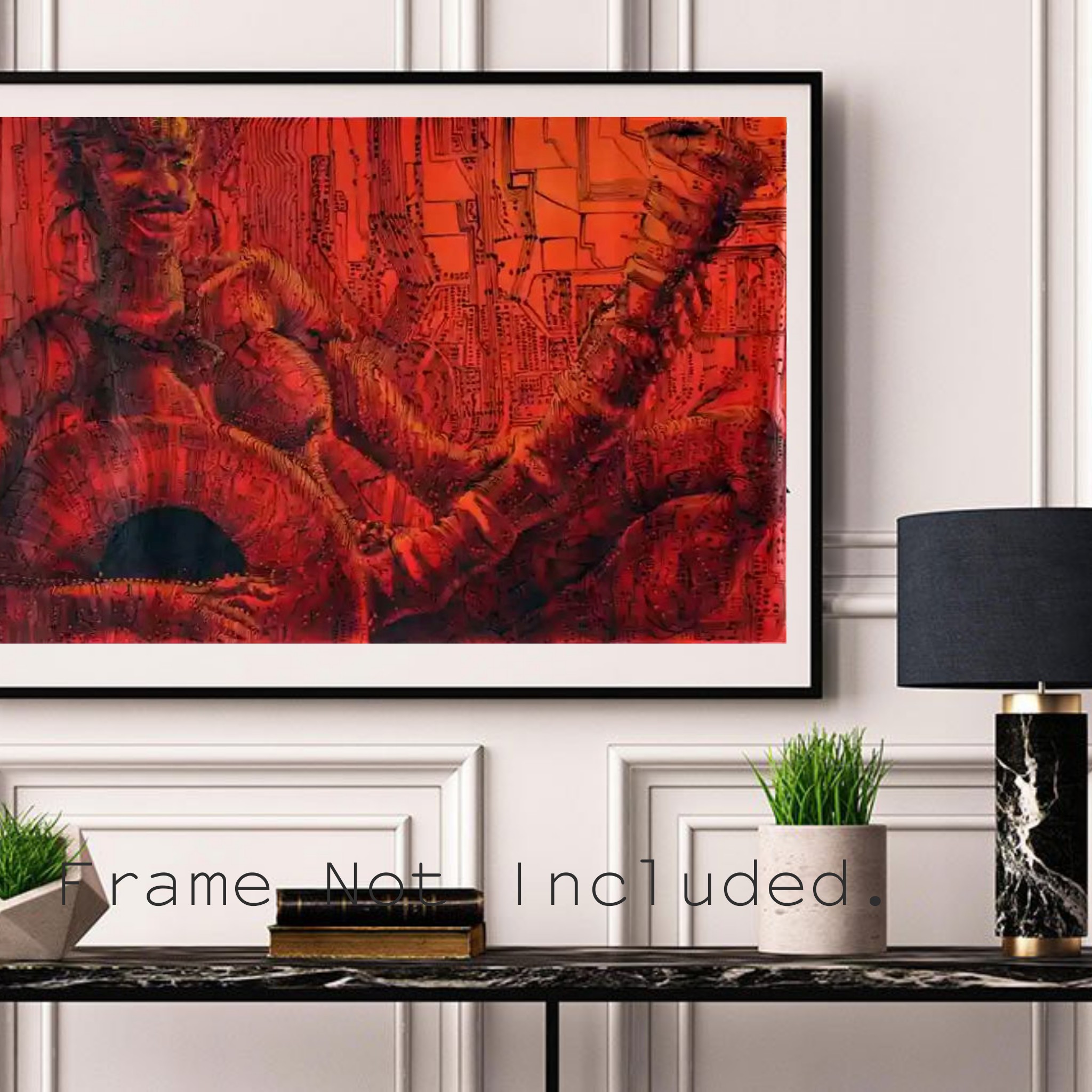 The Beauty and the Goje / Acrylic on Canvas / African Art / African ...