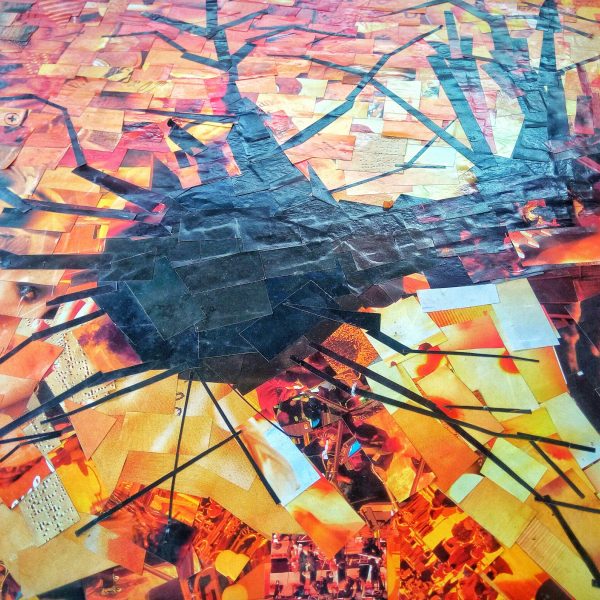Paper Collage / New Day / Sunrise In The Woods / Magazine Collage ...